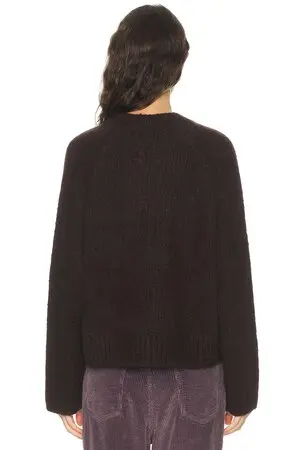 NILI LOTAN Isley Sweater In Brown - Dark Cedar
