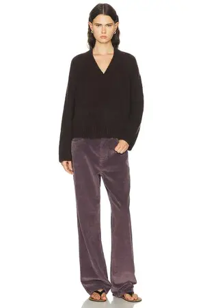 NILI LOTAN Isley Sweater In Brown - Dark Cedar