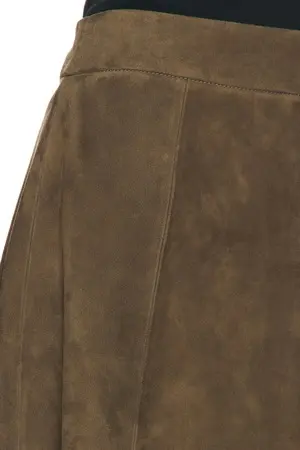 Jenni Kayne Suede Wolfe Skirt - Olive