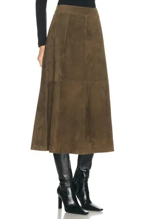Jenni Kayne Suede Wolfe Skirt