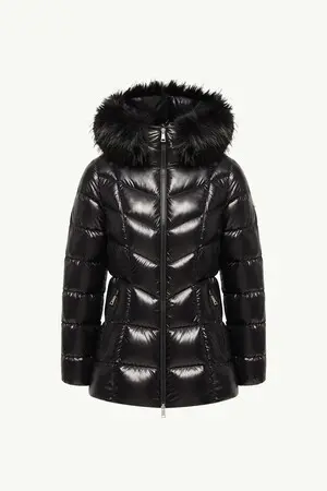 Moncler Fulmar Hooded Short Down Jacket - Black