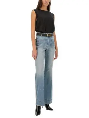 Victoria Beckham Jumbo Frame Belt - Black