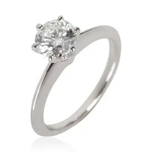 Tiffany & Co. 0.92 Ct Round Brilliant Diamond Engagement Ring