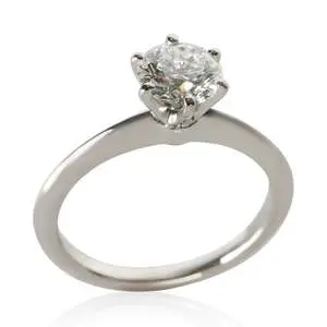 Tiffany & Co. 0.92 Ct Round Brilliant Diamond Engagement Ring