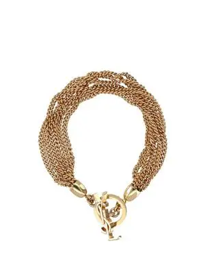 Saint Laurent Bracciale Cassandre - Gold