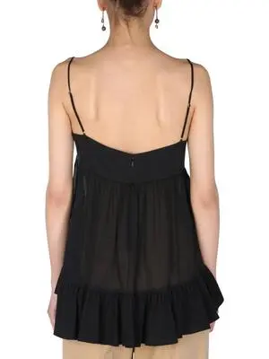 Alexander McQueen Semi-transparent Top