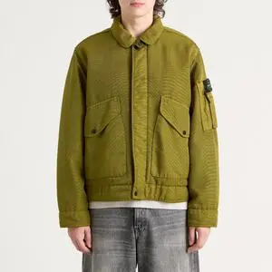 Stone Island Dense Oxford Nylon-tc Bomber Jacket