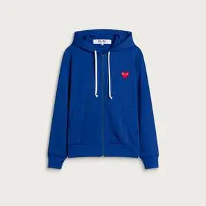 Play Comme Des Garcon Red Heart Zip Hoodie