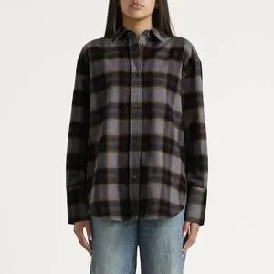 RÓHE Flannel Check Overshirt