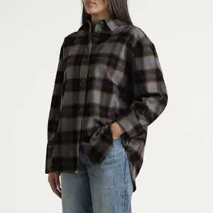 RÓHE Flannel Check Overshirt