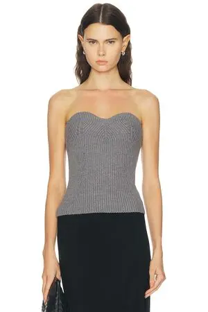 JIL SANDER Strapless Knit Top