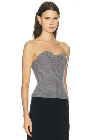 JIL SANDER Strapless Knit Top