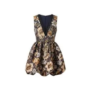 MANDARANO Bellagio Bubble Dress Floral Brocade