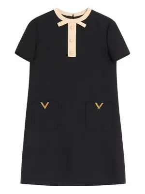 Valentino Garavani Wool And Silk Blend Dress - Multicolor