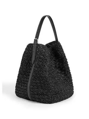 TOTEME Rafia Belted Tote Bag