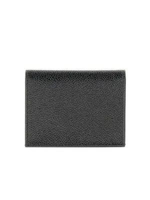 Thom Browne Portacarte Pieghevole Con Logo - Black