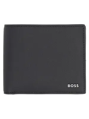 BOSS Portafgoglio "jace" Bifold Con Logo - Black