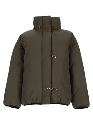 FAY Giacca Bomber 3 Ganci - Green