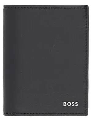 BOSS Portafoglio "jace" Bifold Con Logo - Black