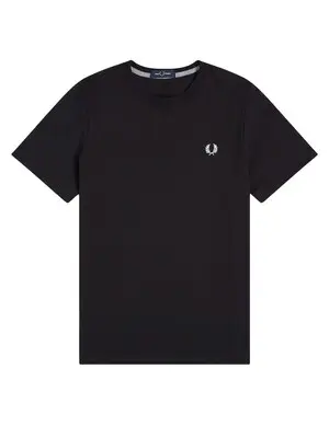 Fred Perry T-shirt Con Logo - Black