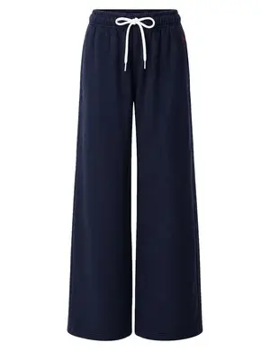 Polo Ralph Lauren Pantalone Ampio Con Logo - Blue