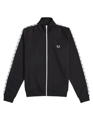 Fred Perry Felpa Tracksuit Con Logo E Zip - Black