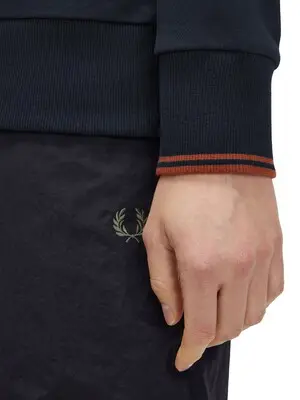 Fred Perry Felpa Con Logo E Zip