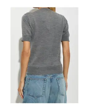 AMI Paris De Coeur Short-sleeve Cardigan