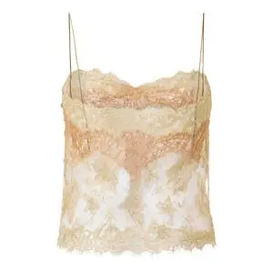 Saint Laurent Floral Lace Camisole