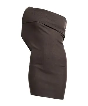 Rick Owens Solid-color Knitted One-shoulder Top - Black