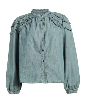 Isabel Marant Étoile Colorful Denim Shirt - Blue