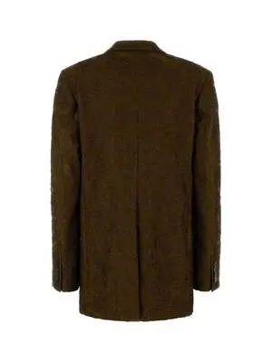 Dries Van Noten Textured Single-breasted Blazer
