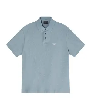 Emporio Armani Shortsleeve Polo Shirt - Blue
