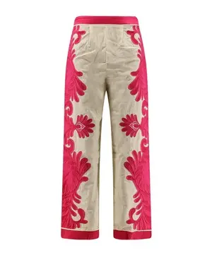 Farm Rio Embroidery Trousers - Nude