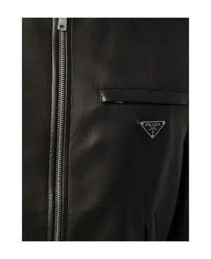 Prada Long-sleeved Leather Jacket