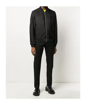 Prada Long-sleeved Leather Jacket