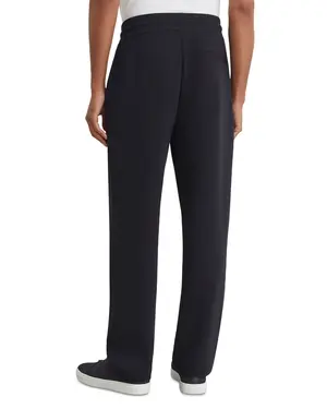 REISS Form Straight Fit Drawstring Jogger Pants - Navy