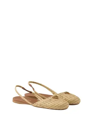 Prada Crochet Slingback Flats