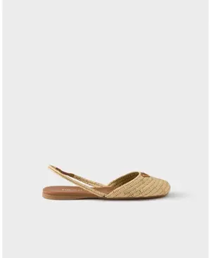 Prada Crochet Slingback Flats