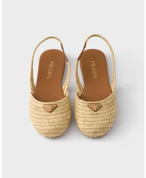 Prada Crochet Slingback Flats