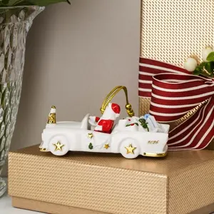VILLEROY & BOCH Christmas Classics 2026 Santa In Car Ornament