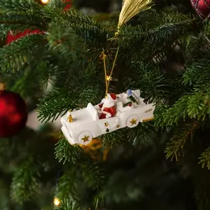 VILLEROY & BOCH Christmas Classics 2026 Santa In Car Ornament