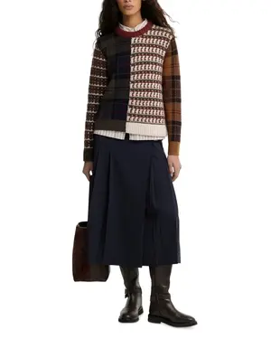 Barbour Ashford Patchwork Crewneck Sweater
