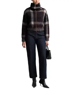 Barbour Carville Tartan Jacquard Bomber Jacket