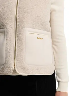 Barbour Bainford Fleece Vest - Ecru