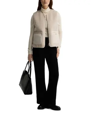 Barbour Bainford Fleece Vest - Ecru