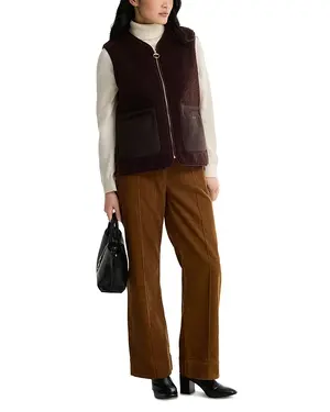 Barbour Bainford Fleece Vest - Fig