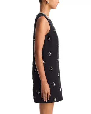 Aqua Crystal Embellished Mini Dress Exclusive