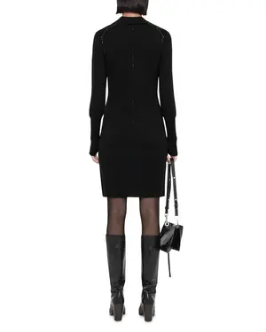 ALLSAINTS Coyte Wool Button Front Dress
