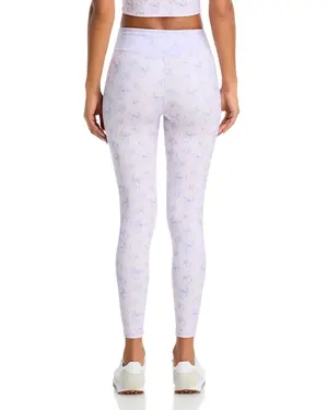 LoveShackFancy Rhosyn Seamed Leggings - Stonewash
